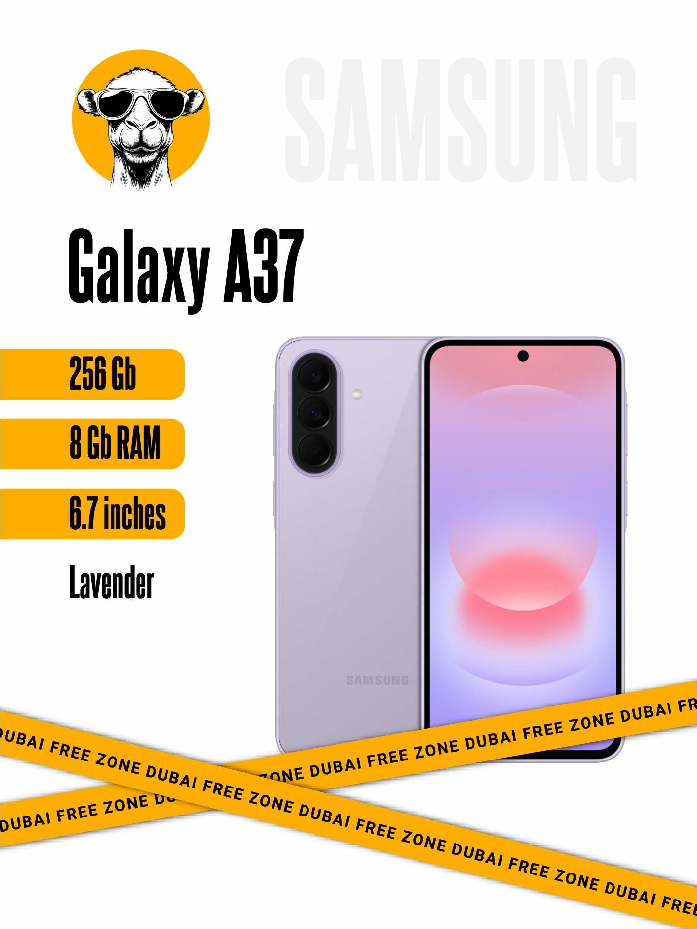 Смартфон Samsung Galaxy A37 8/256Gb Lavender