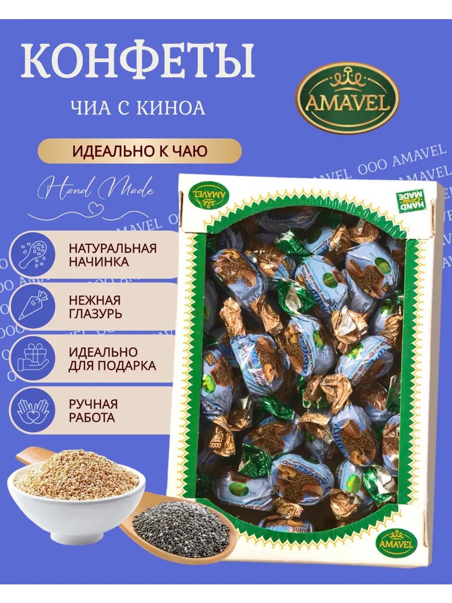 Конфеты Чиа с Киноа