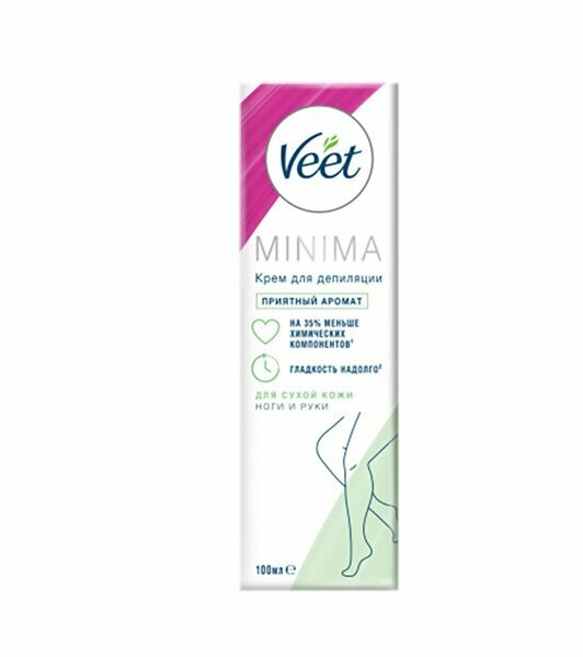 Крем Veet Minima для депиляции для сухой кожи, 100мл
