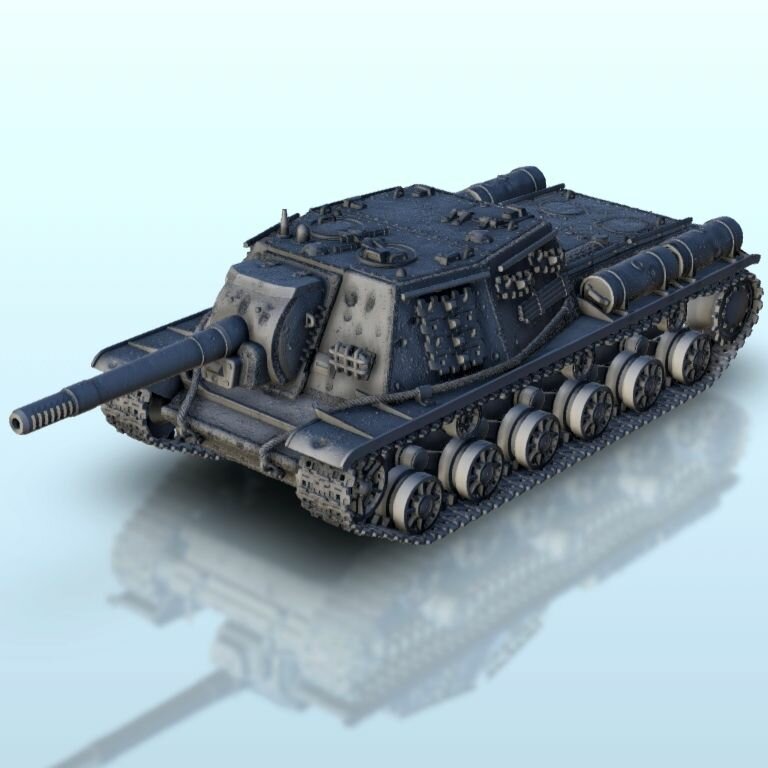 САУ ИСУ 152 "Зверобой". Масштабная модель 1:72.
