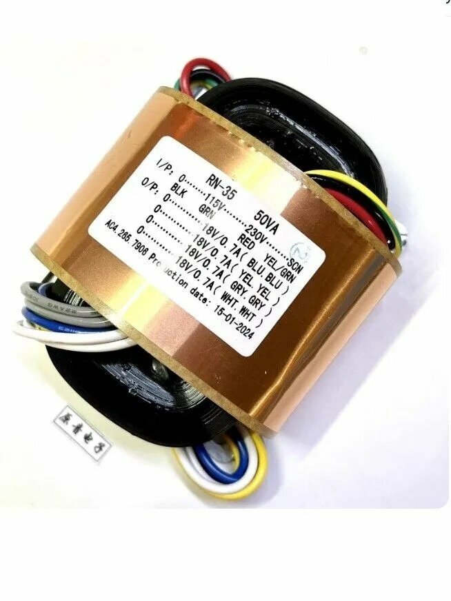 R-образный 50W18V4 группы, 0,7A8-проводный независимый силовой трансформатор R-типа