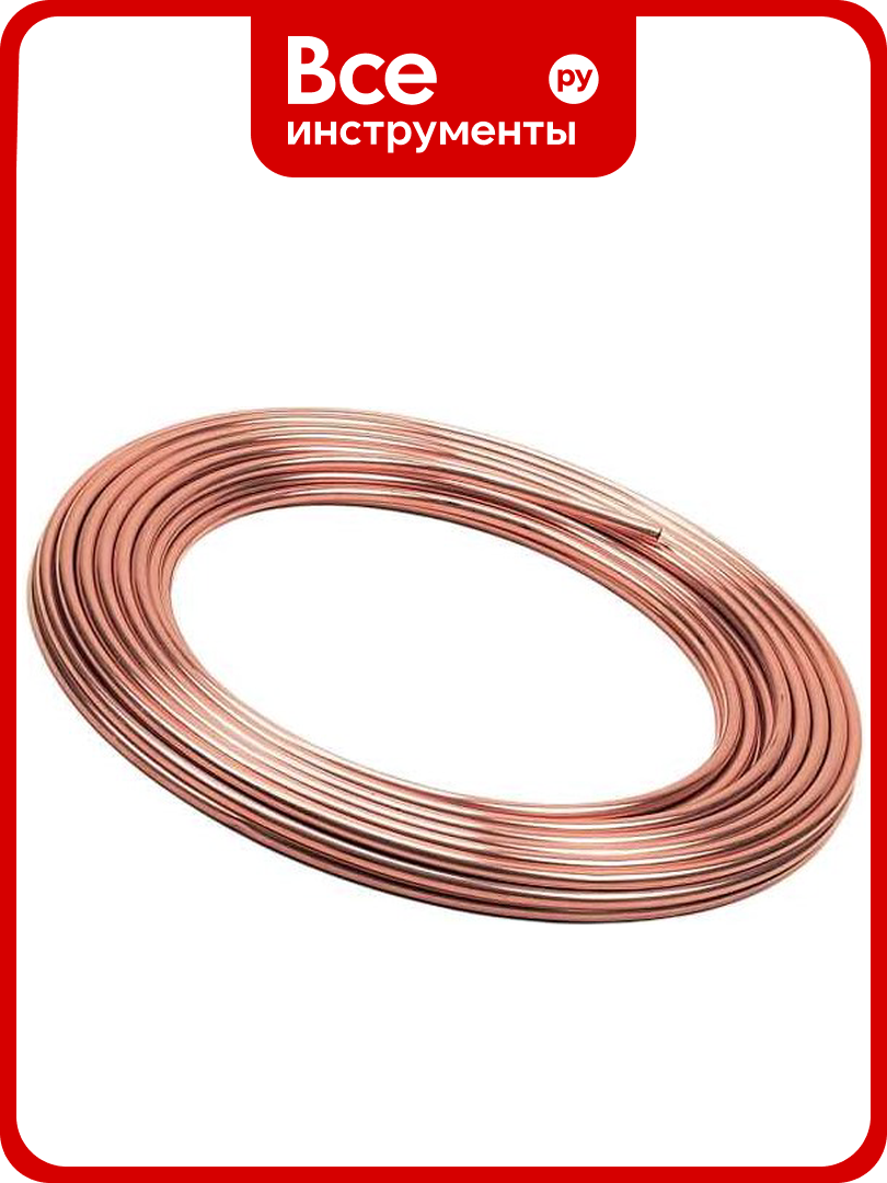 Труба медная Sharq Tubes Prof 3/8, 15м 952-065-15 – трубопровод для отопления, коррозионная стойкость, чистая медь