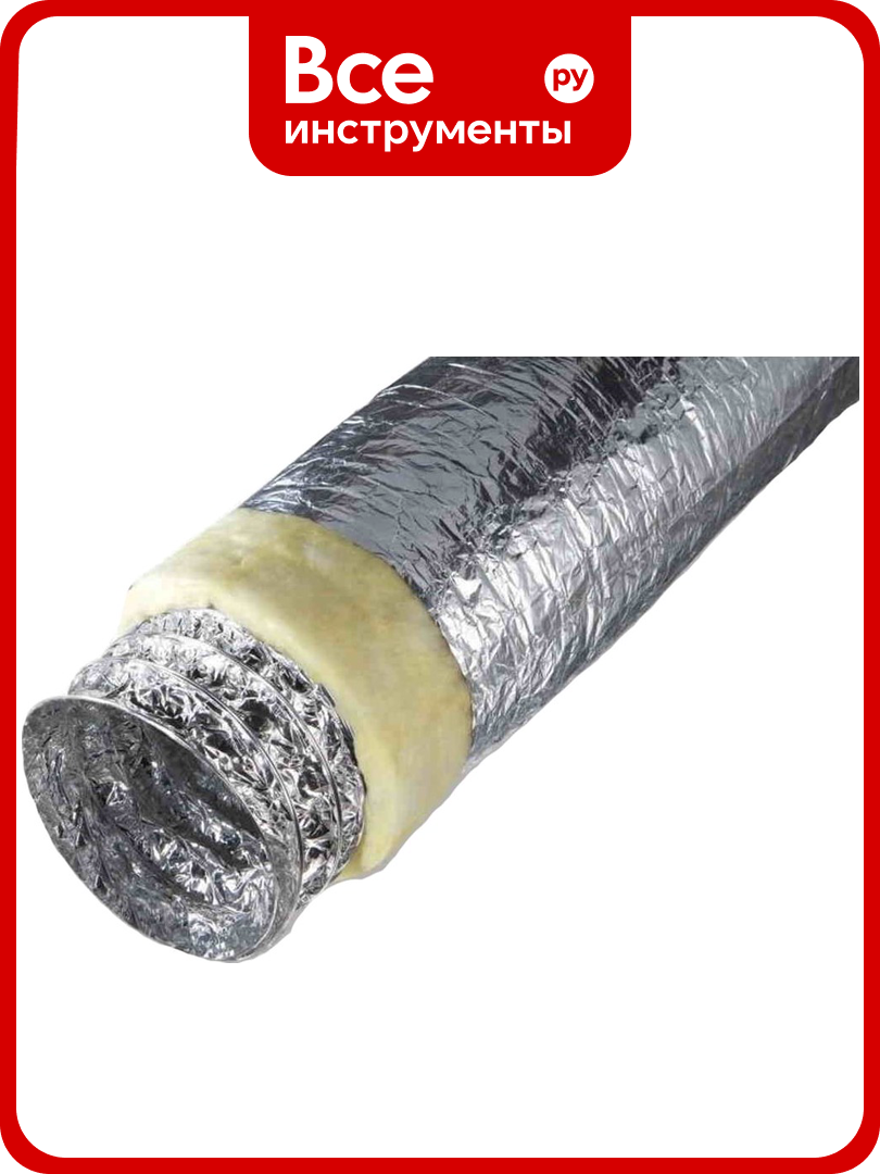 Воздуховод гибкий ISODF-127 (10 м; 127 мм) Diaflex УФ-00000052, стальной,