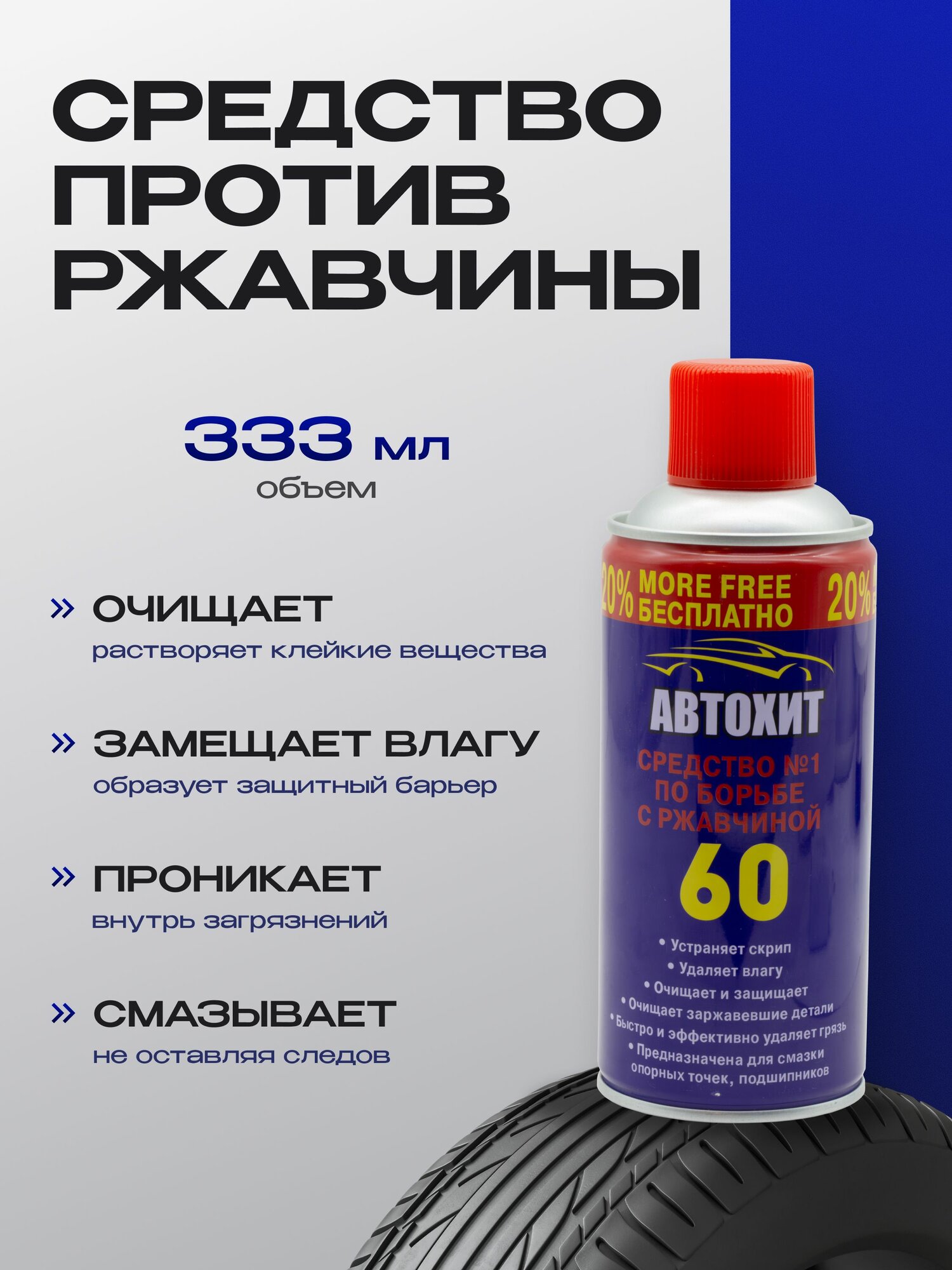 Очиститель ржавчины WD-60