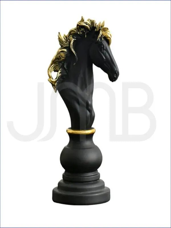 Статуэтка black knight голова лошади, высота 10.5 см, декор для дома, металл