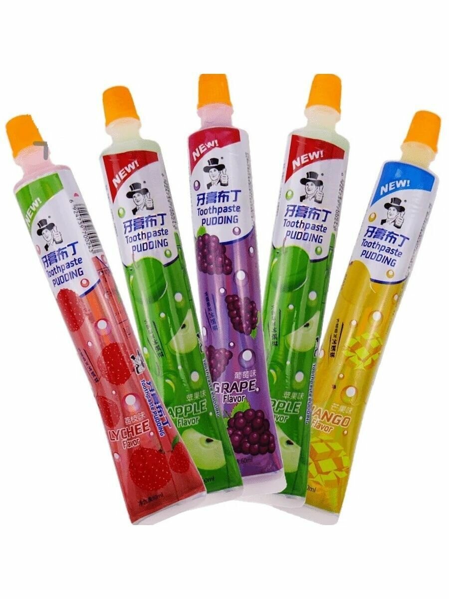 Жидкие конфеты, зубная паста (ассорти вкусов) - 60г х 30 шт