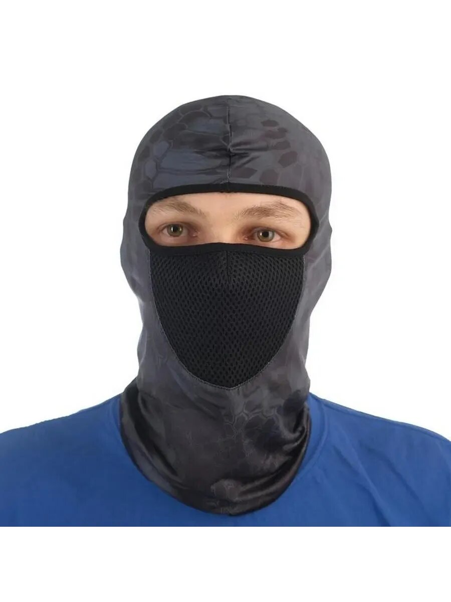 Камуфляжный подшлемник для активного спорта