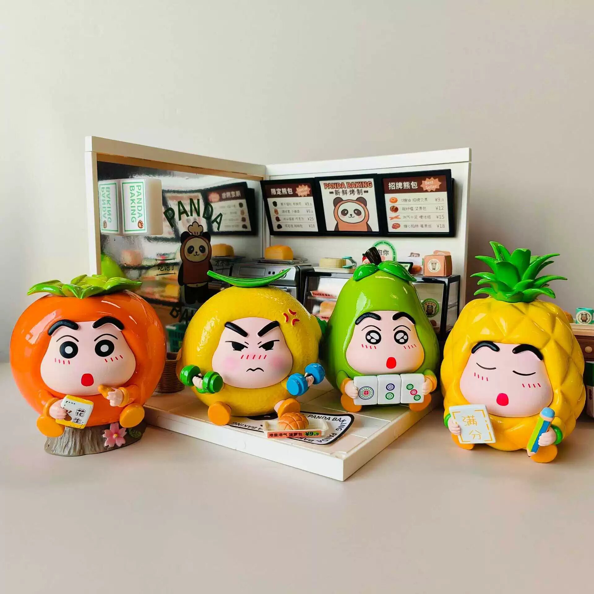 Фигурка Crayon Shin-chan, слепая коробка, потому что серия фруктовых благословений, автомобильные украшения для