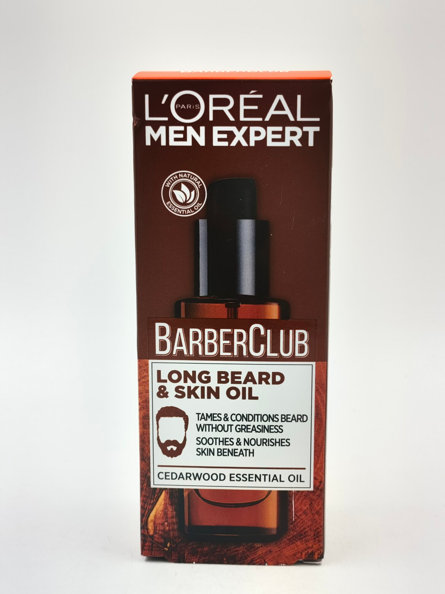 Масло для бороды и кожи лица Men Expert Barber Club с эфирными маслами, 30 мл (Франция)