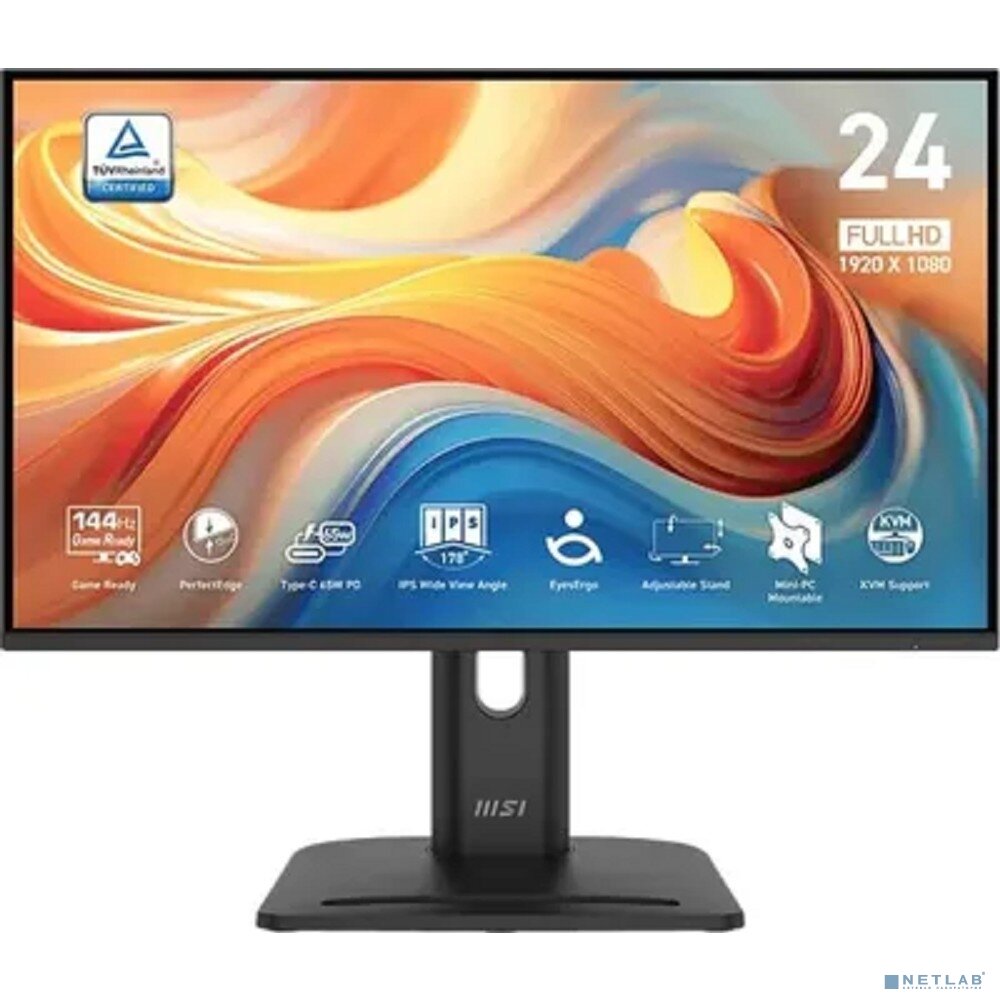 Монитор Монитор MSI 23.8" Pro MP245PHG E14 черный IPS LED 16:9 HDMI M/M HAS Piv 300cd 178гр/178гр 1920x1080 144Hz DP FHD USB 5.55кг