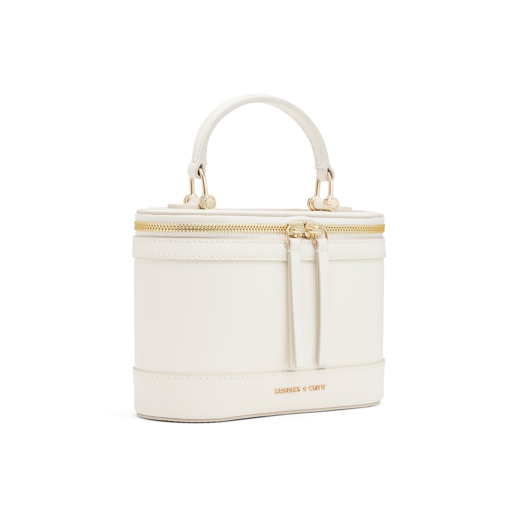 Сумка CHARLES & KEITH, фактура матовая, молочно-белый — фото 1