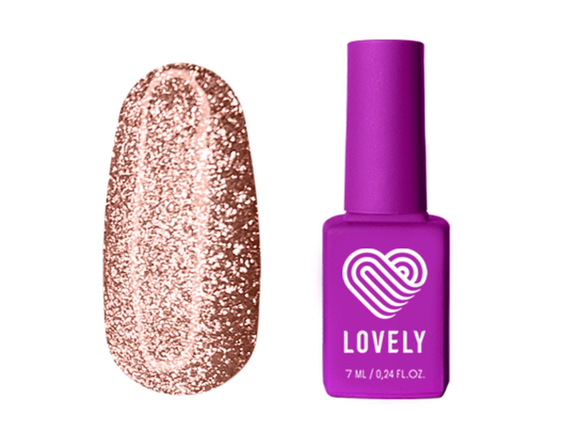 Гель-лак "Lovely Gold Autumn", магнитный, жидкая фольга", 7ml, золотистый