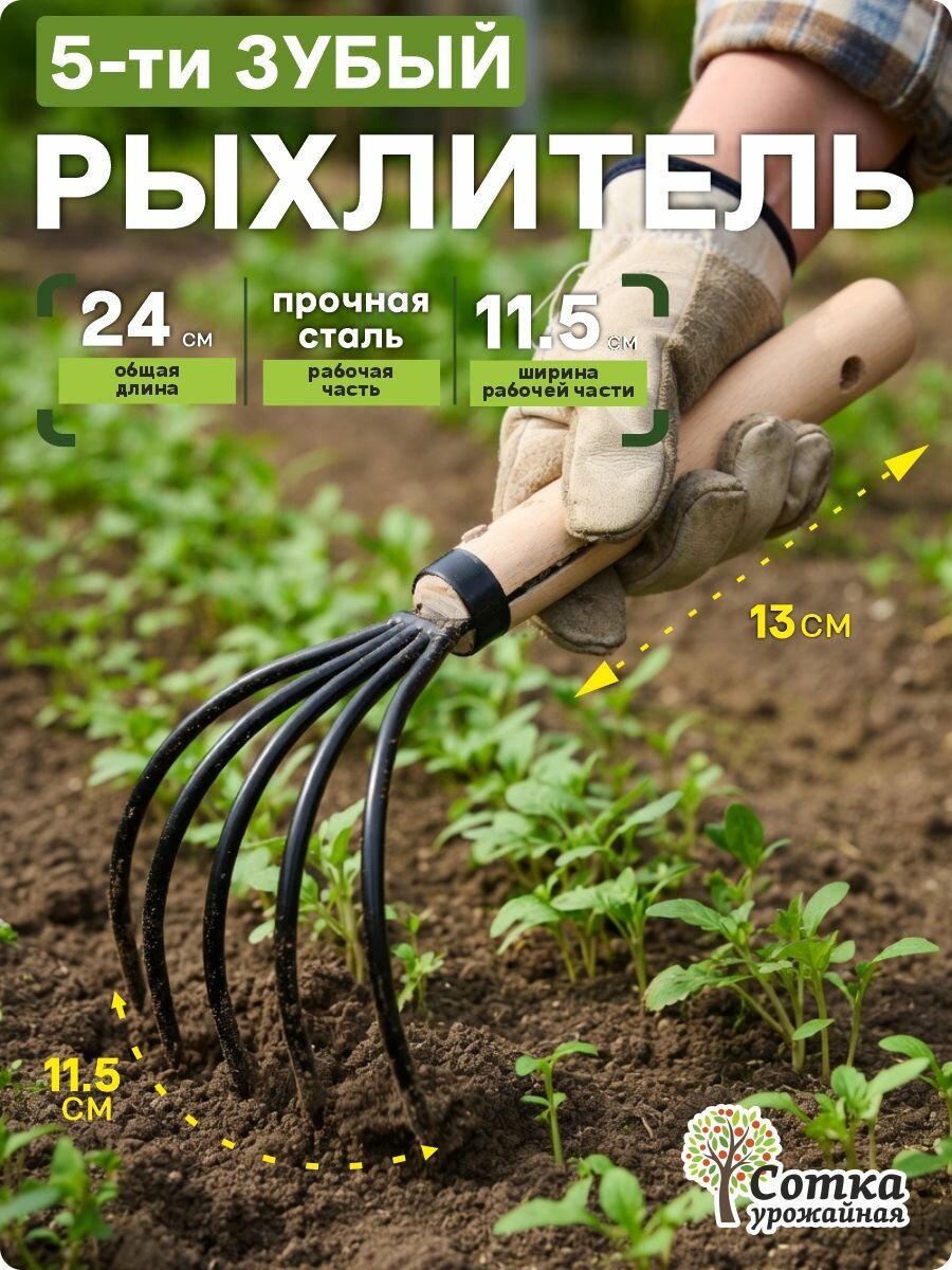 Рыхлитель , Веерные, Сталь, 11.5 см