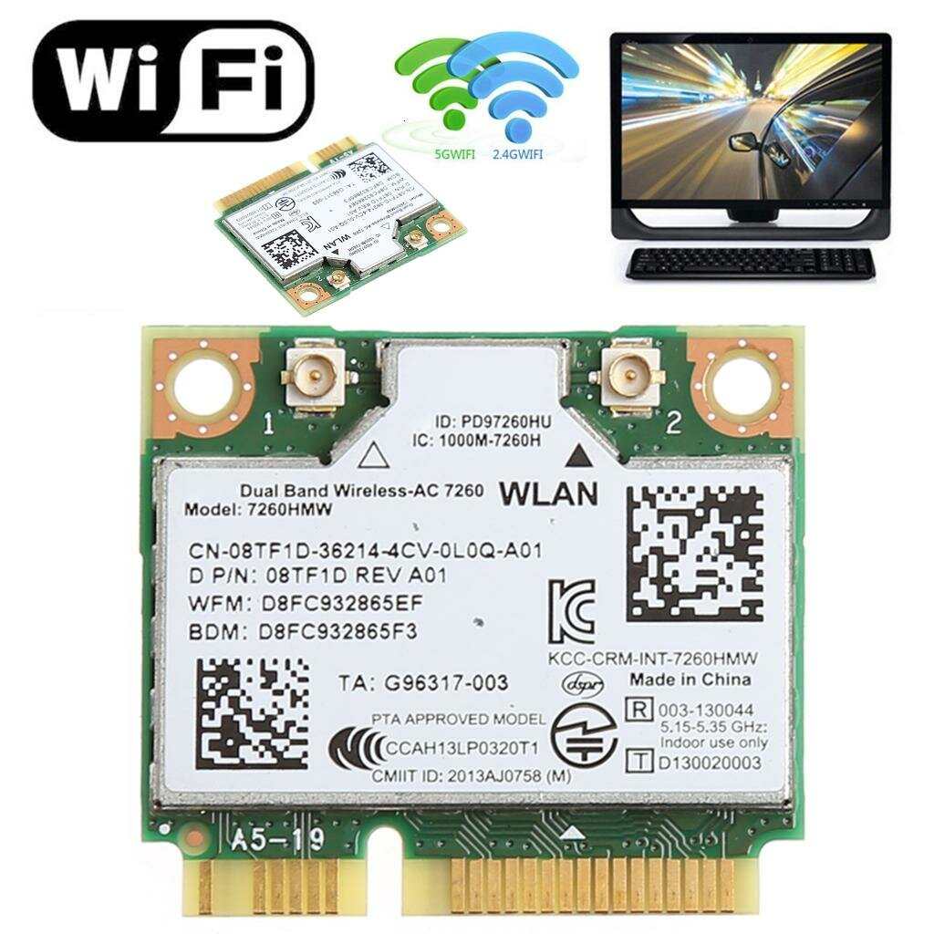 Сетевая карта Intel 7260HMW AC — фото 1