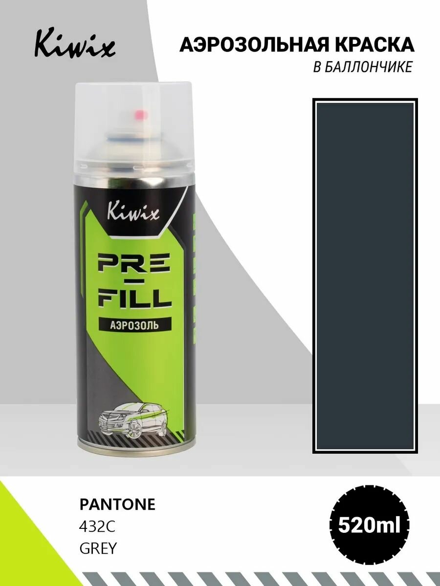 Аэрозольная краска PANTONE 432C GREY 520мл