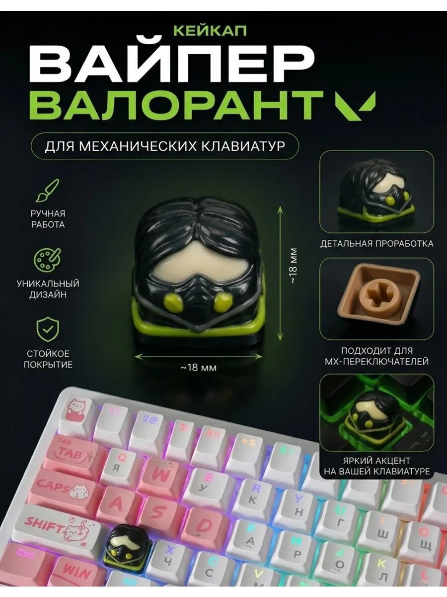 Кейкап Вайпер из валорант ручная работа