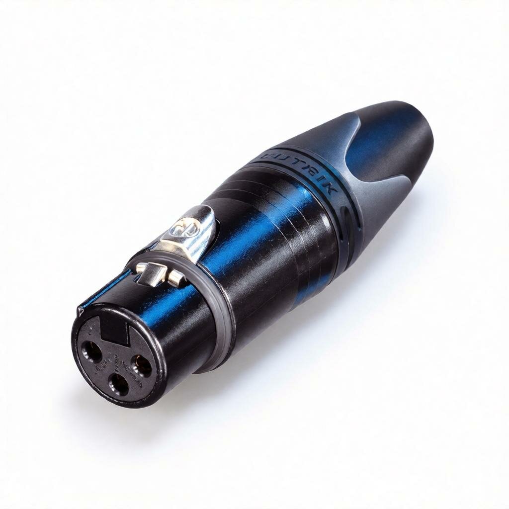 Кабельный разъем Neutrik NC3FXX-B, XLR мама, 3-контактный, черный