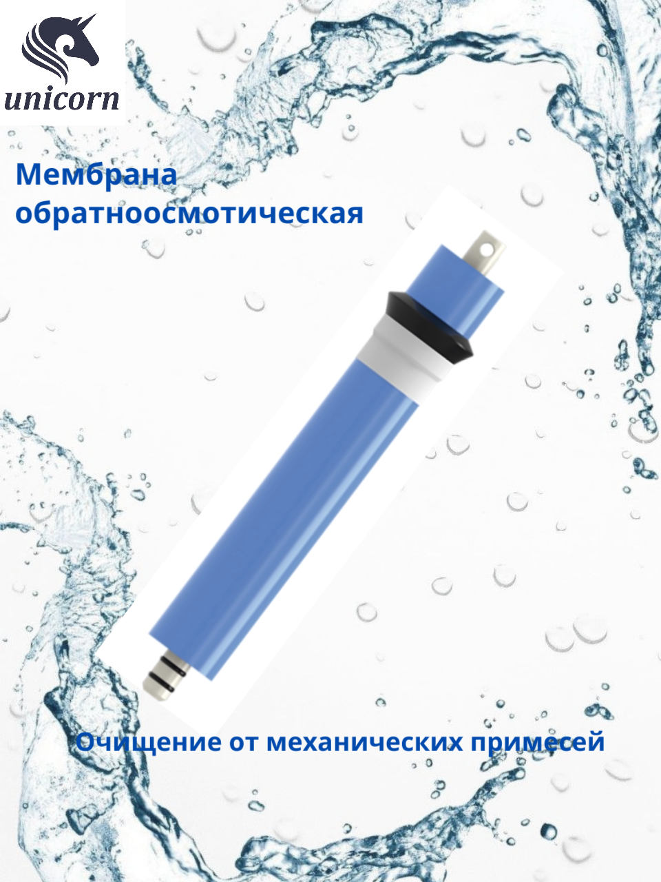 Мембрана обратноосмотическая UNICORN (MRO) для систем очистки воды