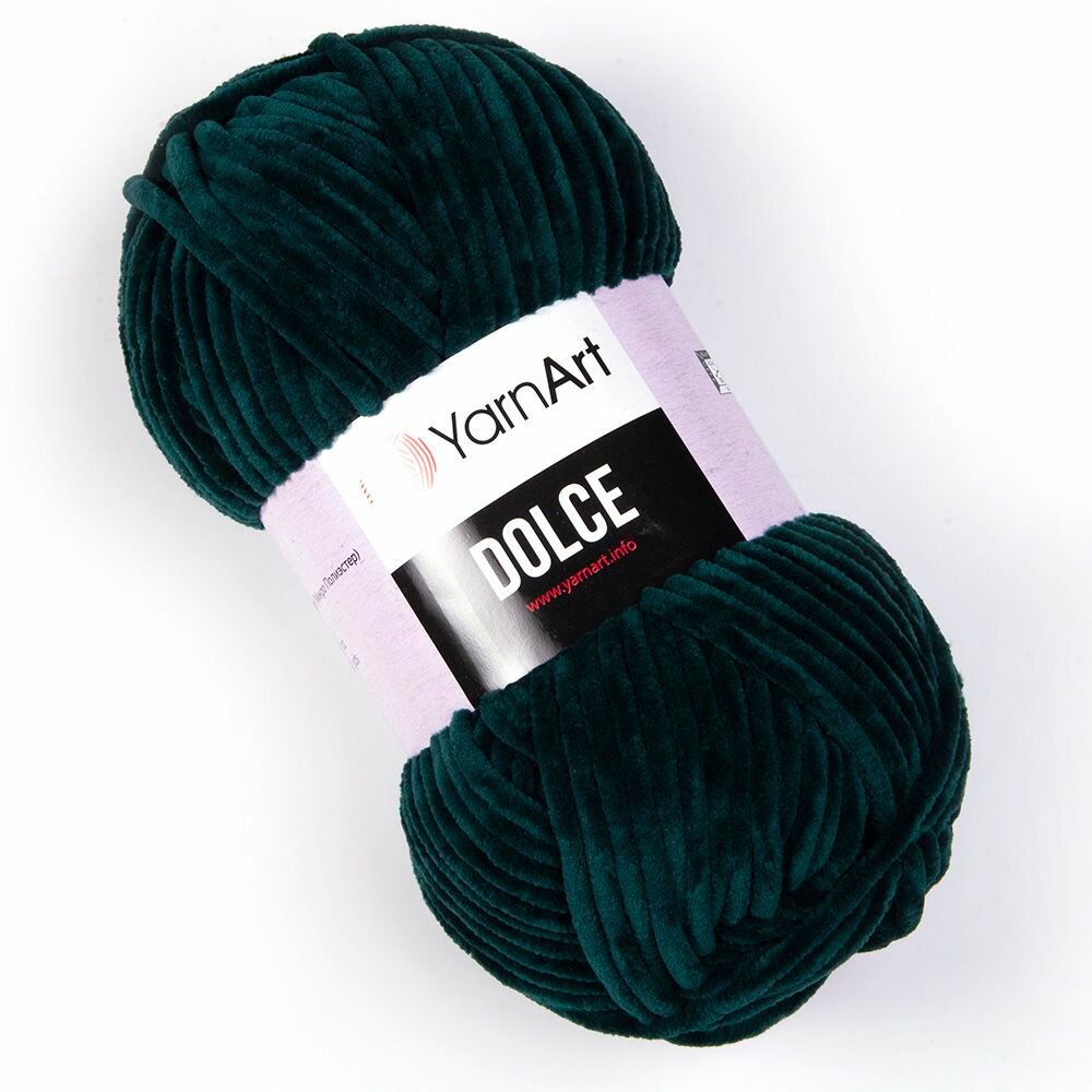 Пряжа для вязания Dolce YarnArt 2 мотка (120 м, 100 гр), цвет 774 изумруд