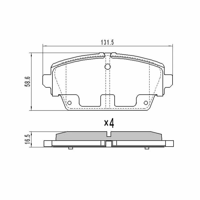 Колодки тормозные спереди SAT ST-41060-AV126 Nissan Almera 95-00 / Primera 01-08