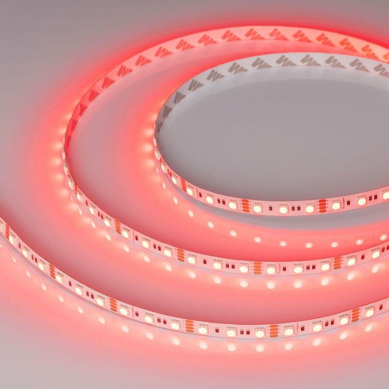 Лента светодиодная RT-B72-10mm 12V RGB 15Вт/м IP20 5060 (уп.5м) Arlight 016246(2)