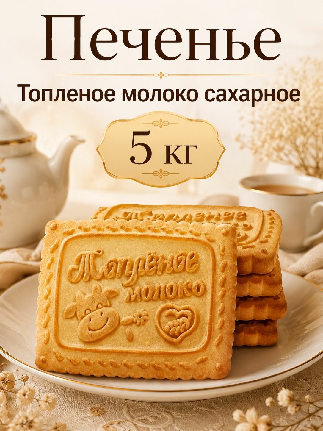 Печенье Топленое молоко сахарное 5 кг