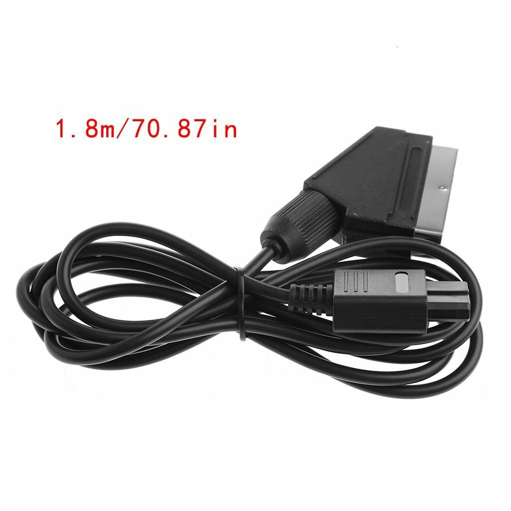 AV-кабель SCART для Nintendo 64, SNES, GameCube, Черный