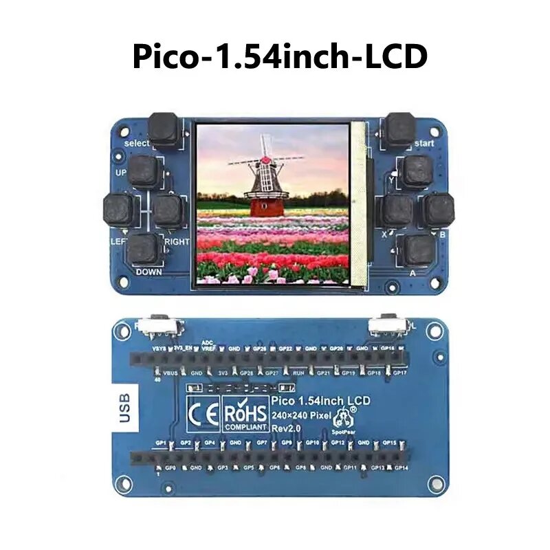 Spotpear 1.54-дюймовый ЖК-дисплей для Raspberry Pi Pico