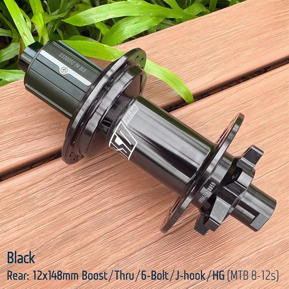 Koozer 650 Rear 9 Pawl 270 Clicks Boost Hub HG XD MS 32H CR-MO Steel Black 32H 12x148 HG