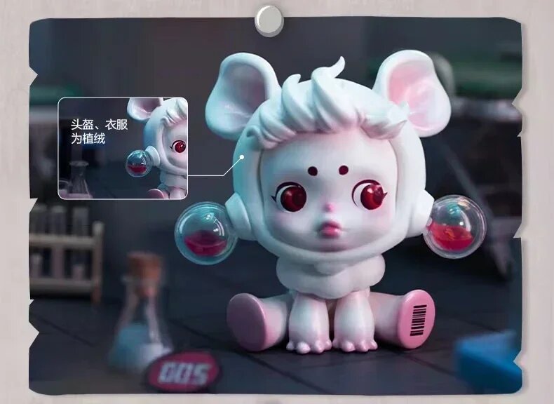 POP MART SKULLPANDA Белая крыса Фигурка