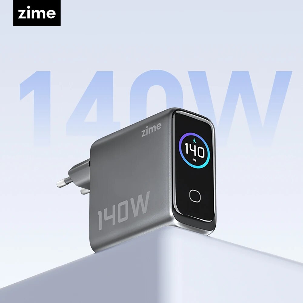 Новинка: Зарядное устройство Zime PD3.0 с 3 портами USB-C и 1 портом USB-A, быстрая зарядка для Macbook, планшетов, телефонов, 140 Вт, для iPhone 17, 16, 15