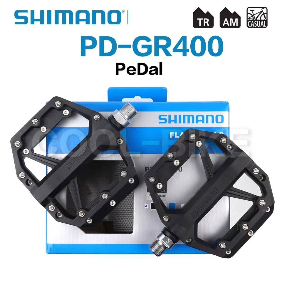 Shimano PD GR400 плоские педали Черный, GR400 Black