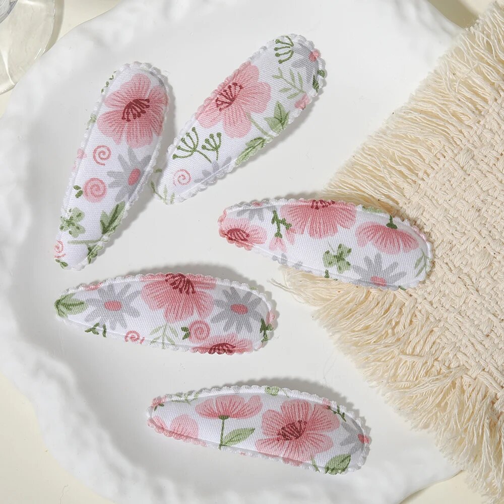 Заколки для волос с цветами CUTE BOWS для девочек Белый, 6PCS, BB001-17