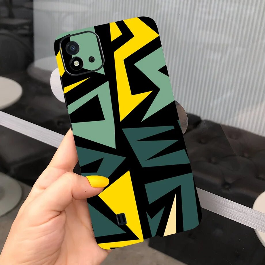 Чехол для Realme C11 2021, забавная пара, милый медведь, ребенок, Модный чехол для Черный, TGhei1756