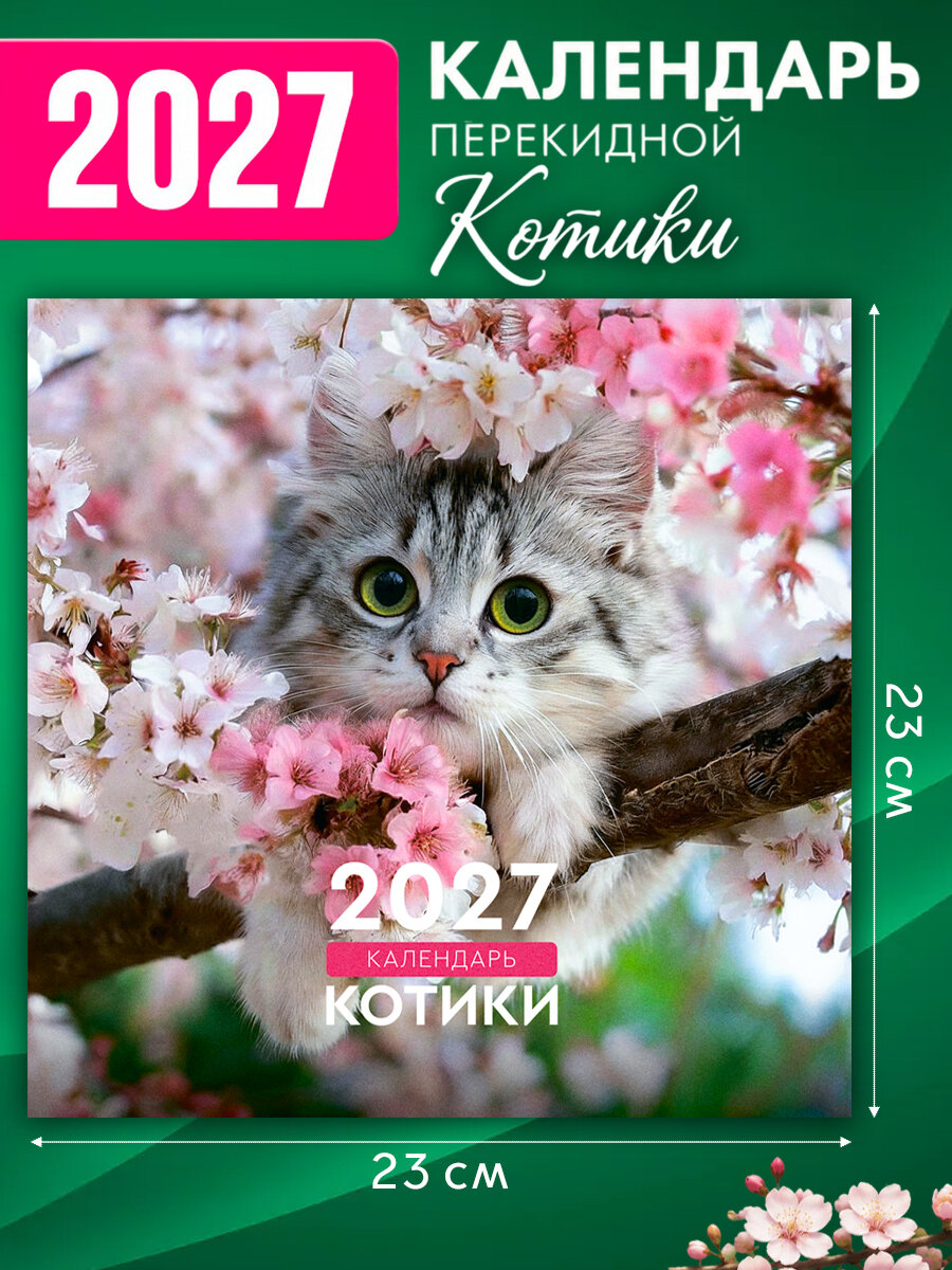 BG Календарь настенный "Котики" 23х23 см