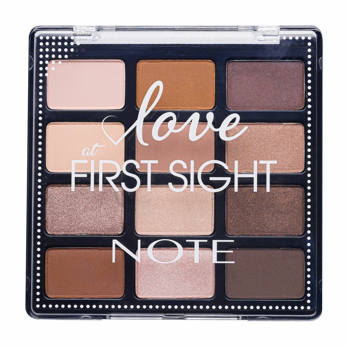 NOTE Тени для век из палитры 12 цветов Love At First Sight, 15,6 г, 201