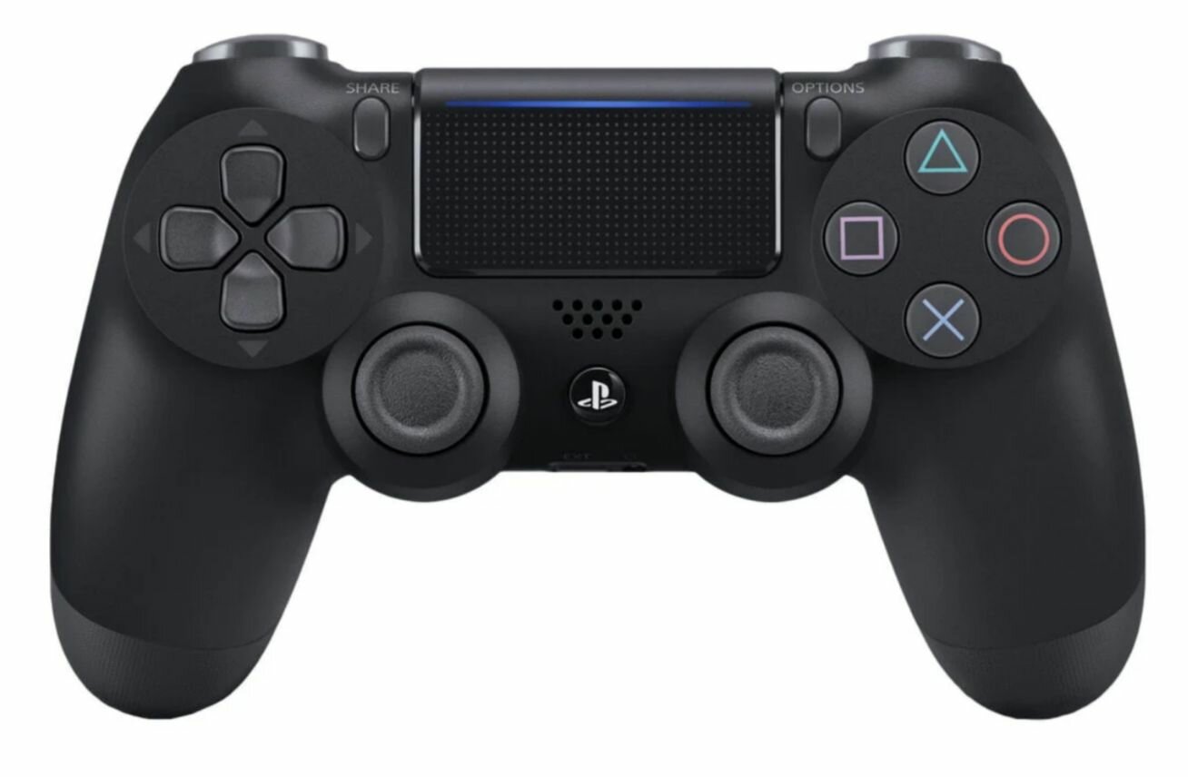 Геймпад Геймпад Sony DualShock 4 v2 Jet Black, Bluetooth, черный