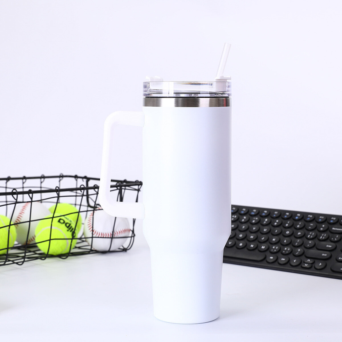 Ice Pa Cup Нержавеющая сталь Двухслойная вакуумная ручка Изолированная чашка Портативная автомобильная чашка