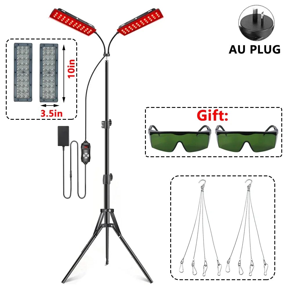 LED лампа для терапии красным светом ZONGKUNG Double-AU