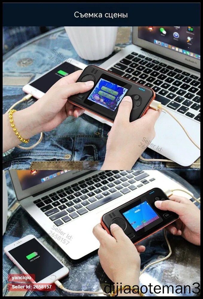 Мобильная игровая приставка power bank creative power bank два в одном ретро-ностальгическая игровая приставка
