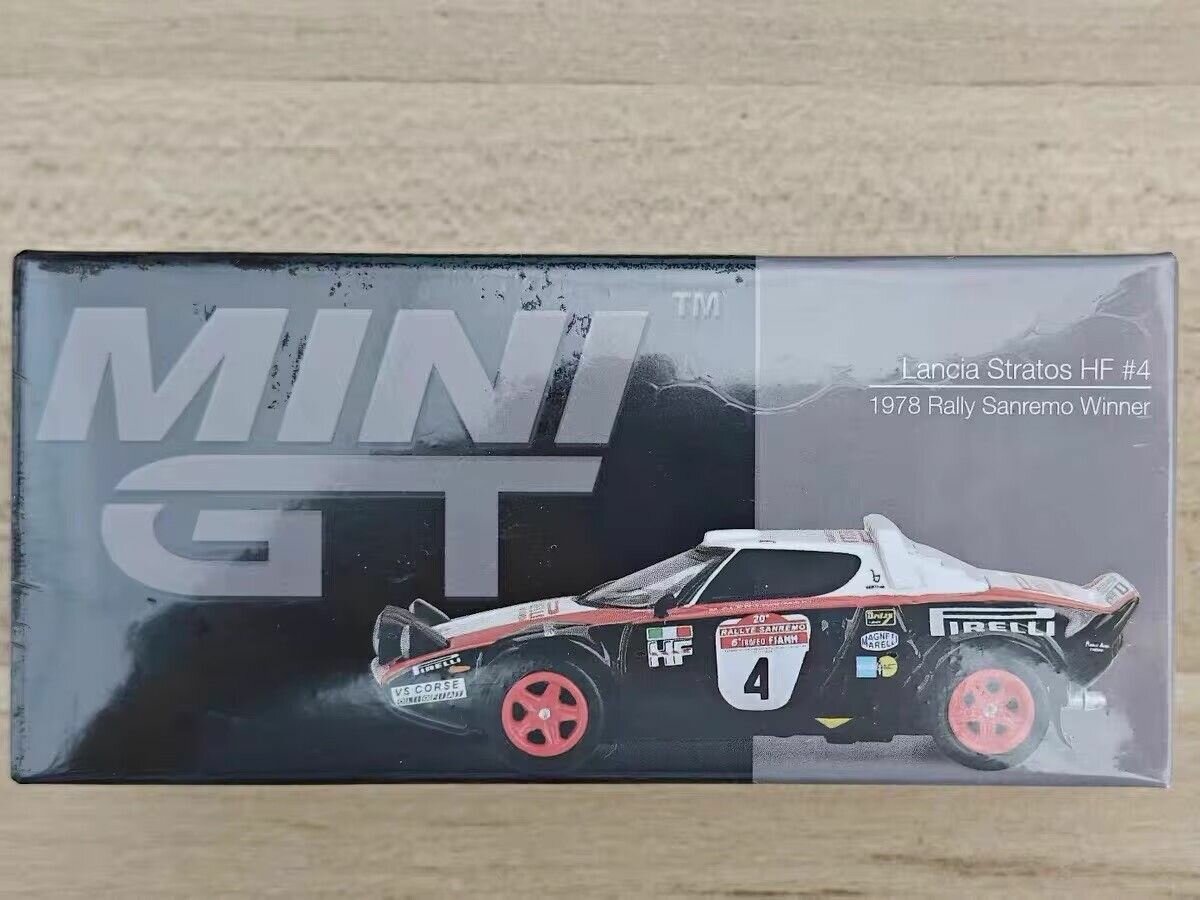 Машинка MINI GT MODEL 1:64 #1084 Lancia Stratos HF #4 Die-cast Alloy Model Collection Toy Children Gifts