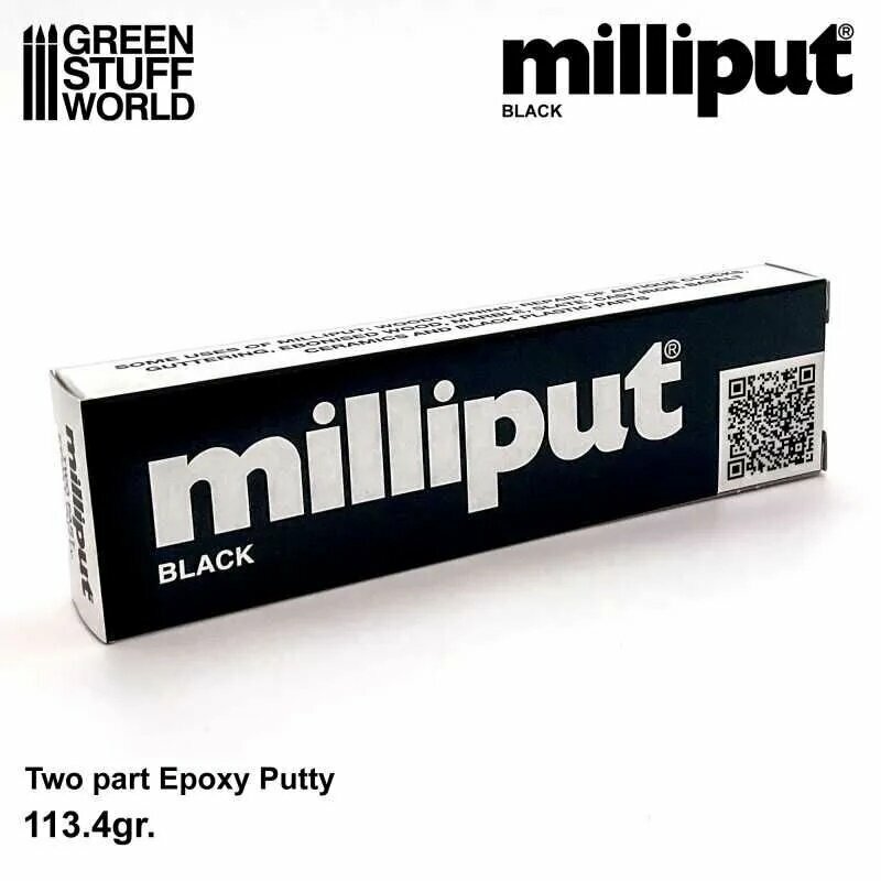 Green Stuff World: Затвердевающая паста Milliput Black