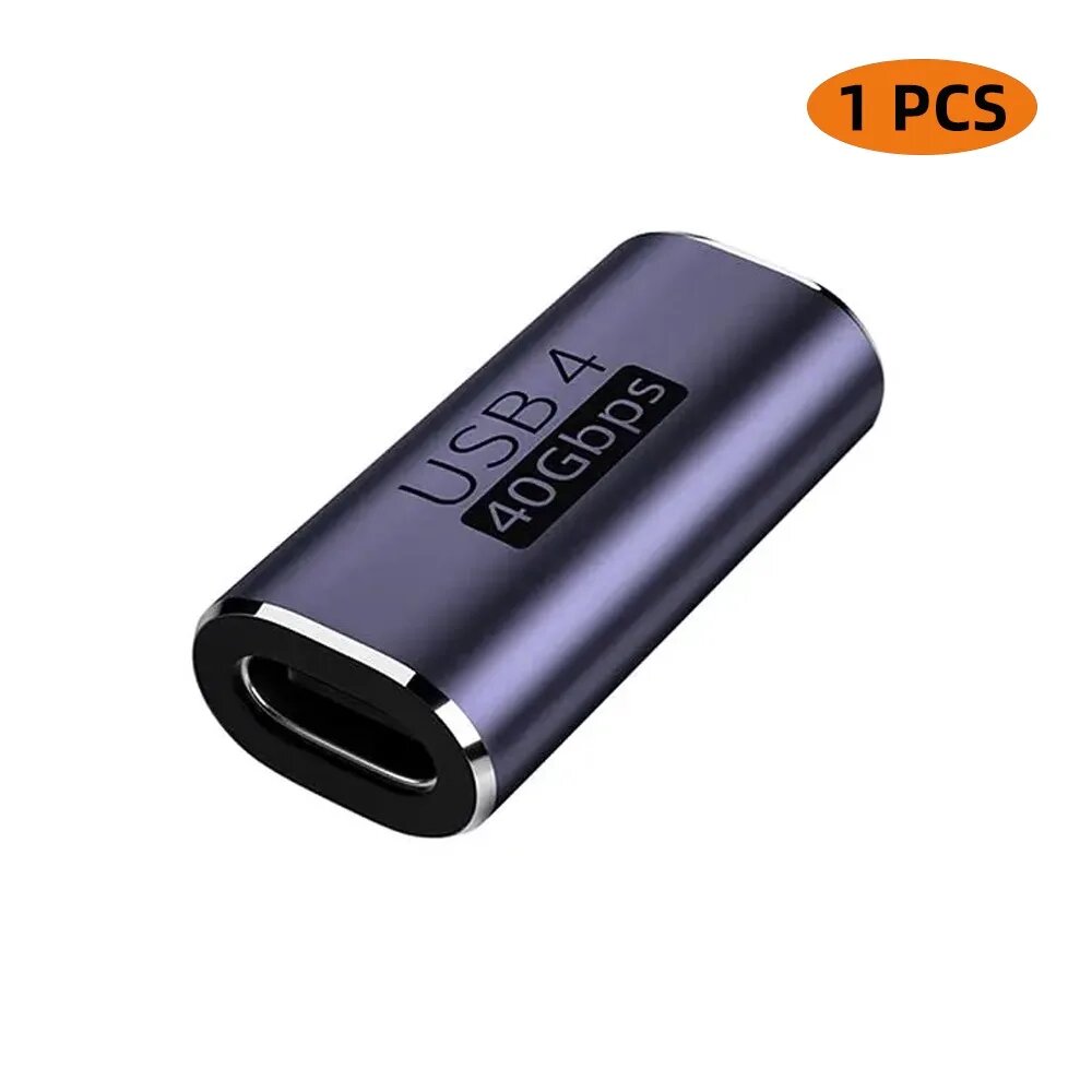 USB 4.0 Type-C адаптер мама-мама 40 Гбит/с, Цвет: 1x100W-MM