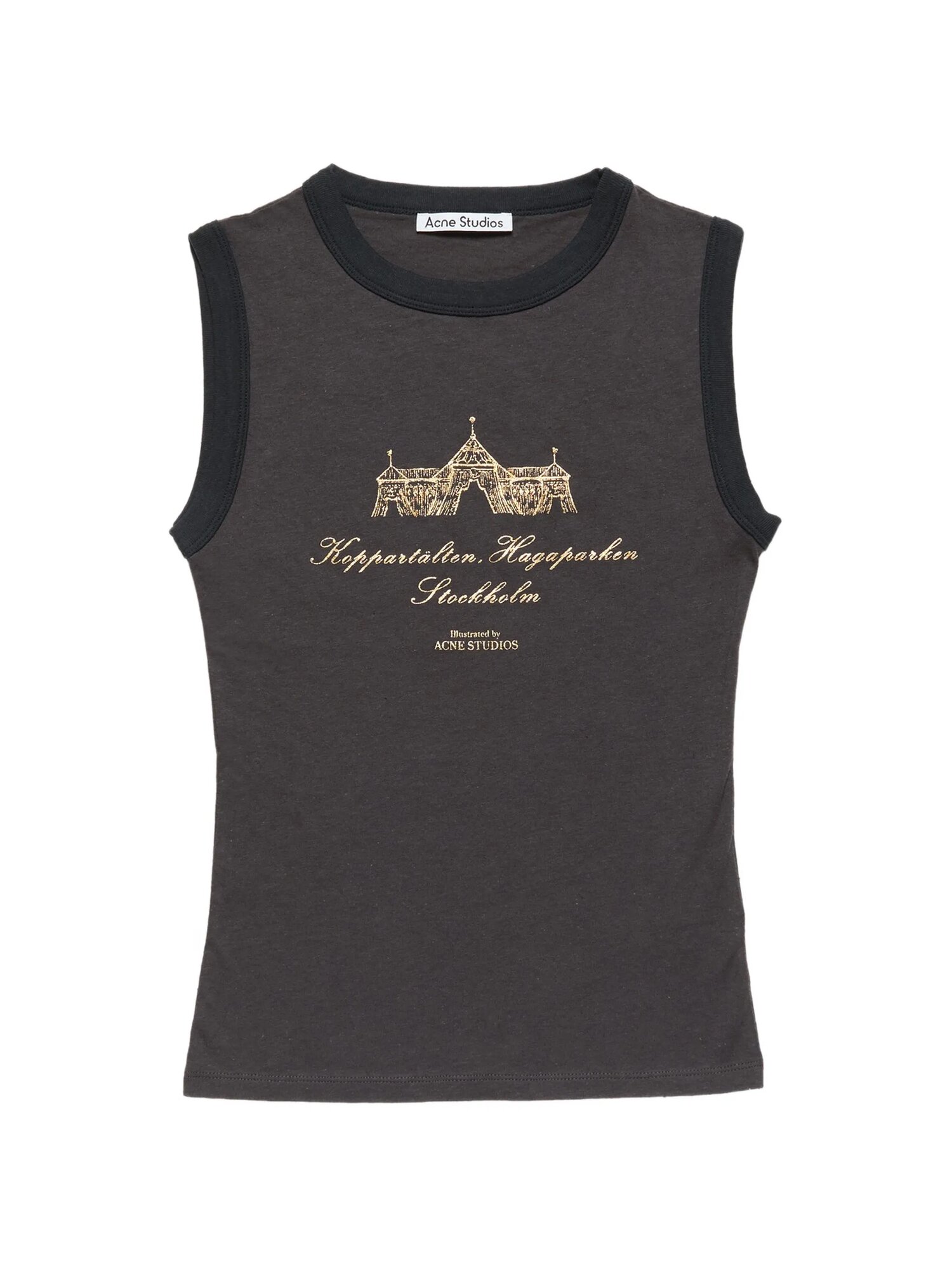 Топ Graphic-print tank top