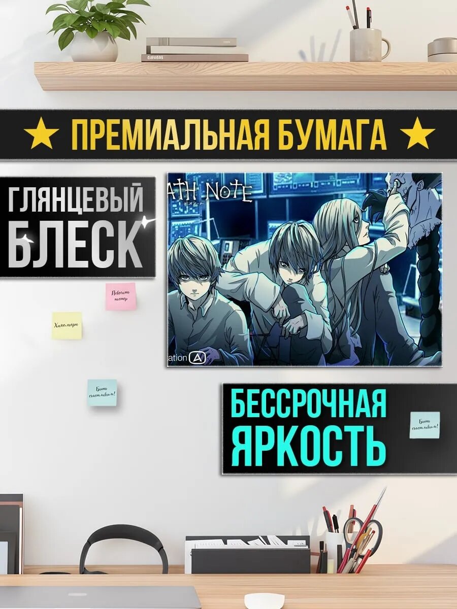 Плакат постер Death Note команда — фото 1