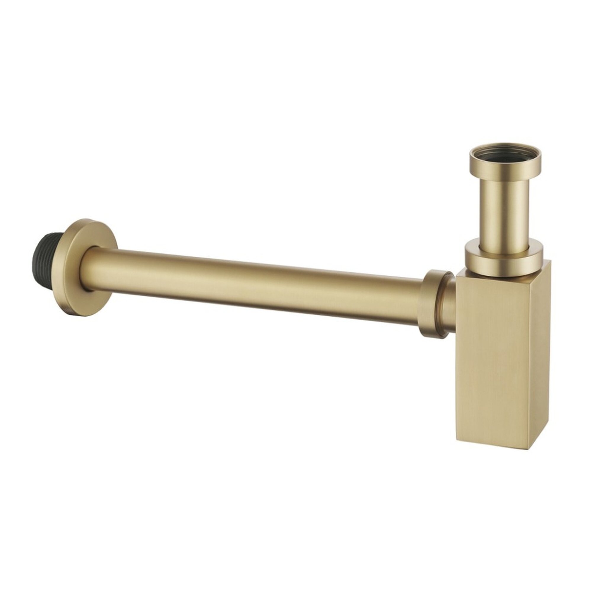 Сифон для раковины ABBER AF0031G золото матовое, трубный (коленный), латунь