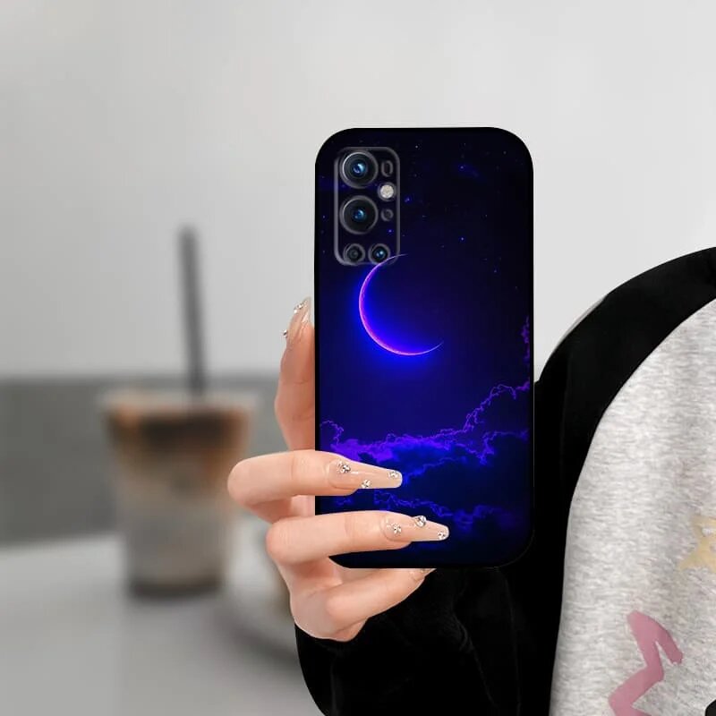 Для OnePlus 9 Pro 9R 9RT чехол с цветной росписью, мягкий Темно-синий, X1CAVAHMSB22, For OnePlus 9RT