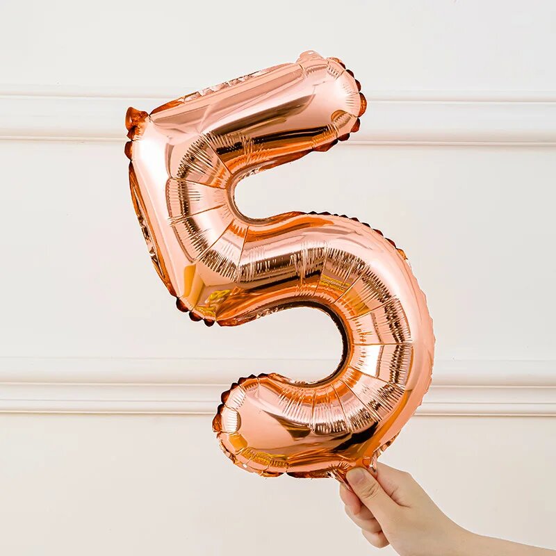 Розовый золотой цифровой шар 16 дюймов 16inch Rose gold5