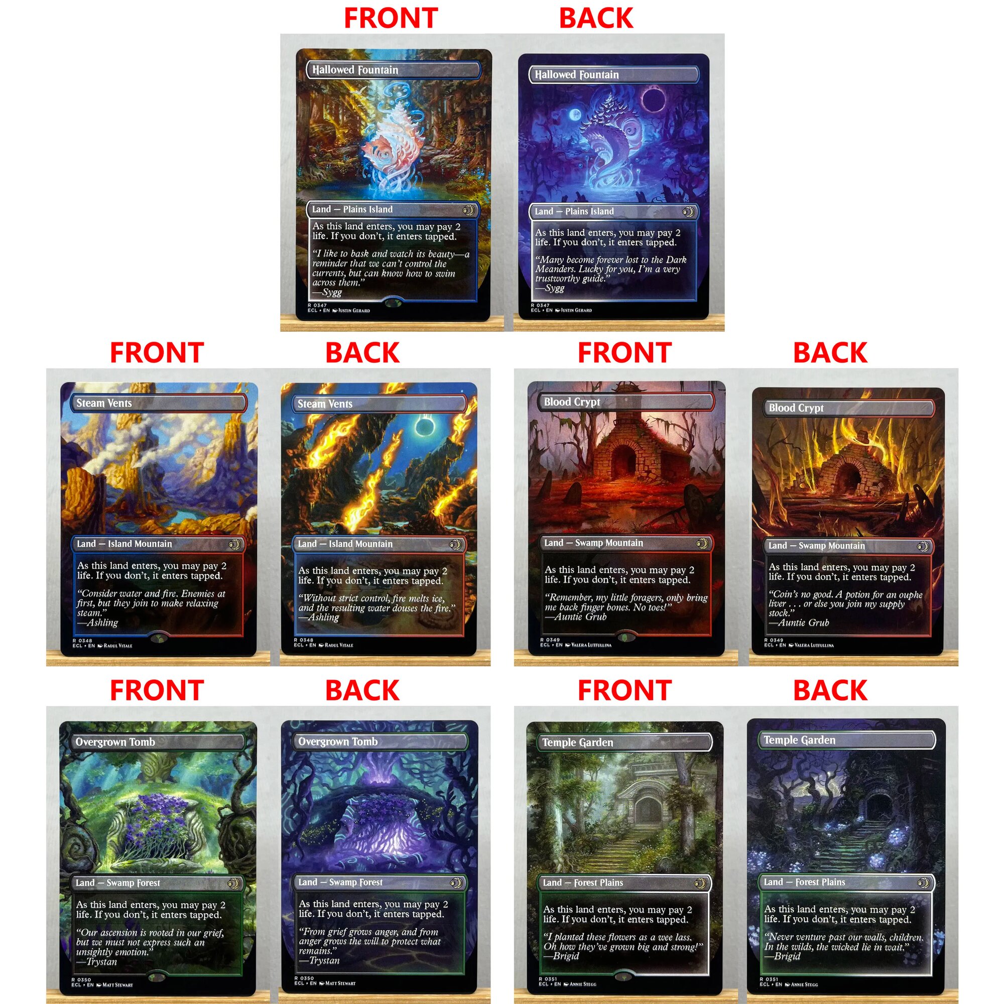 Коллекционная карта Magic: The Gathering WOT LCI VMA HOLO21-002 shock land (5PCS)