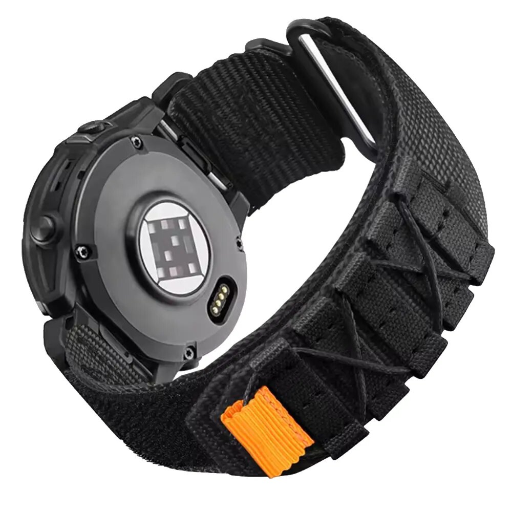 QuickFit 22 мм Нейлоновый ремешок для Garmin Fenix 8/Epix Pro 47 мм, Fenix 7/6 Pro / 5, ремешок на липучке для Forerunner 745 955 965
